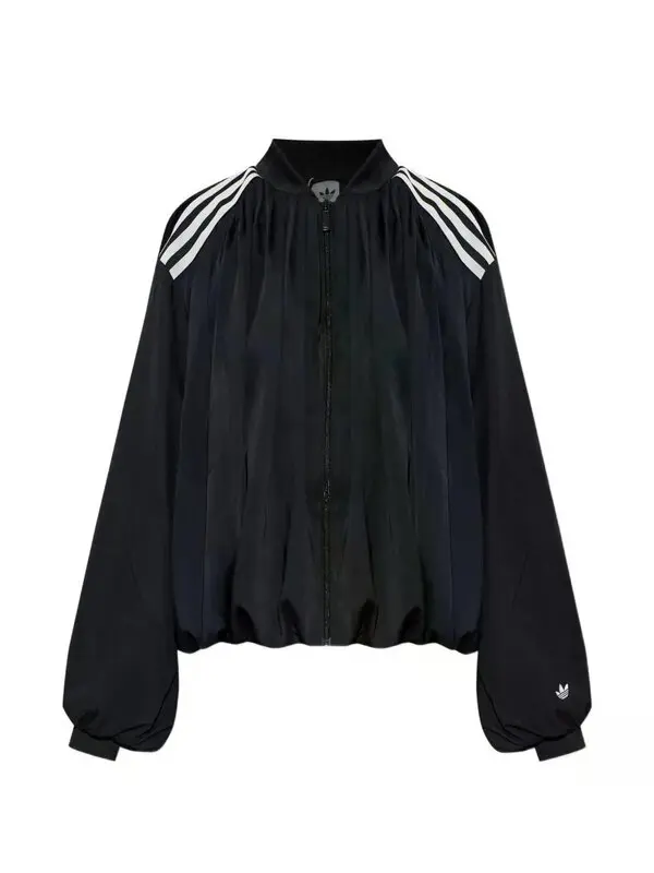 Adidas Satin Pleated Track Top - Black