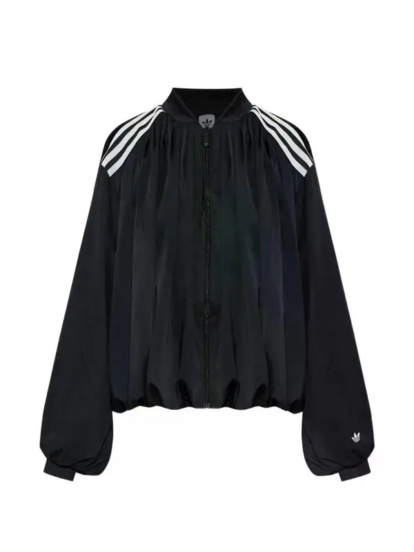 Adidas Satin Pleated Track Top - Black