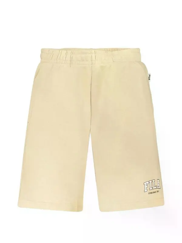 FILA Logo-print Cotton Shorts - Neutrals