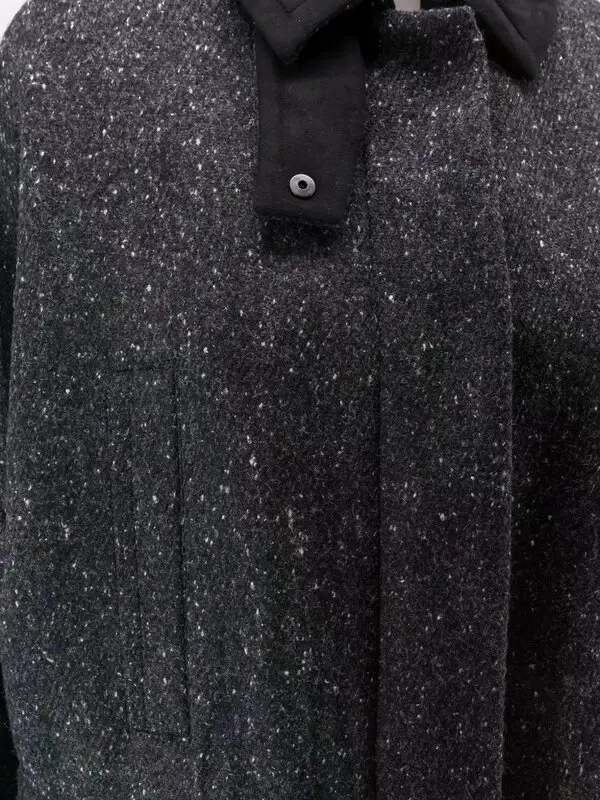 HEVO Castel Del Monte Flecked Button-cuff Coat