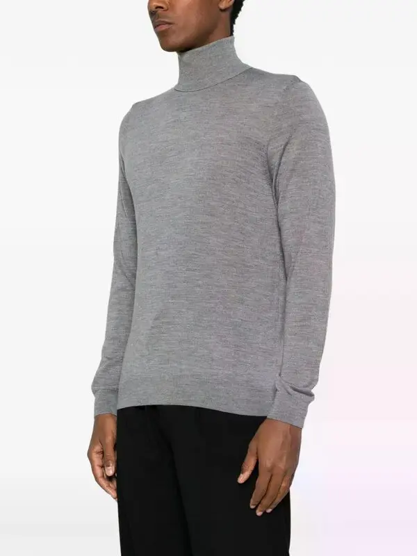HERITAGE Roll-neck Fine-knit Sweater