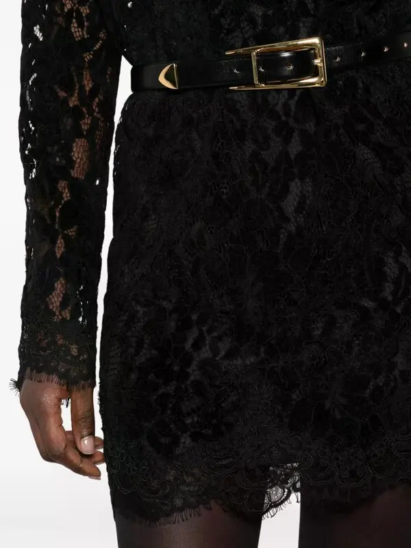 ANIYE BY Lace-overlay Belted Mini Dress