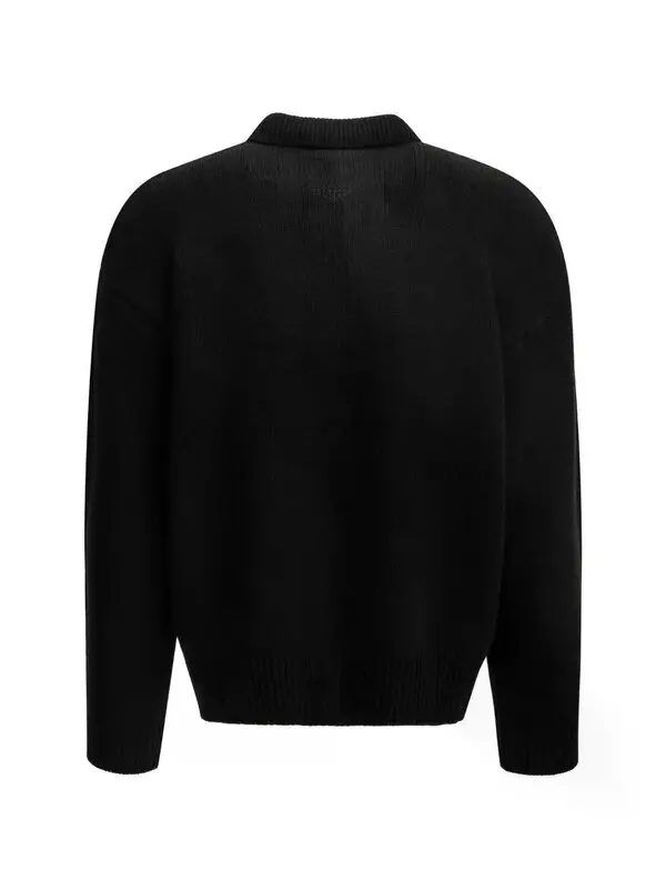 Polo Ralph Lauren Logo-intarsia Buttoned-collar Sweater