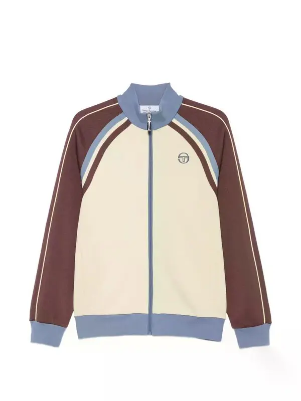 SERGIO TACCHINI Ghibli Logo-embroidered Track Jacket - Neutrals