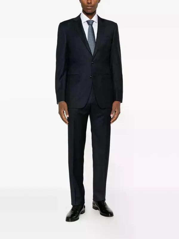 Canali Check-pattern Wool Suit