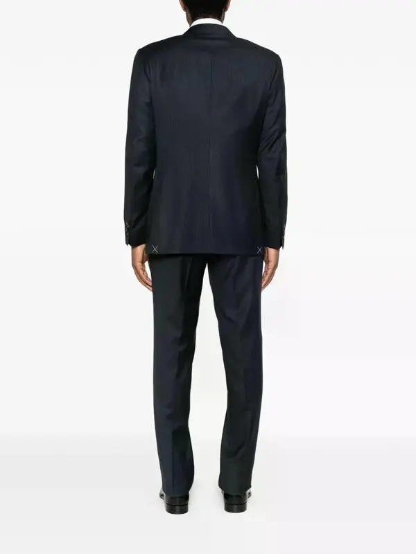 Canali Check-pattern Wool Suit