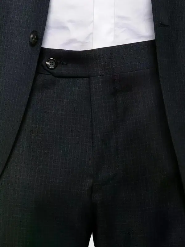 Canali Check-pattern Wool Suit