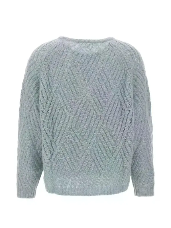 Hemisphere Cable-knit Diamond-pattern Sweater