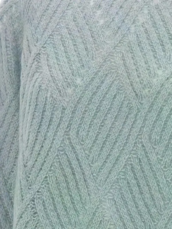 Hemisphere Cable-knit Diamond-pattern Sweater
