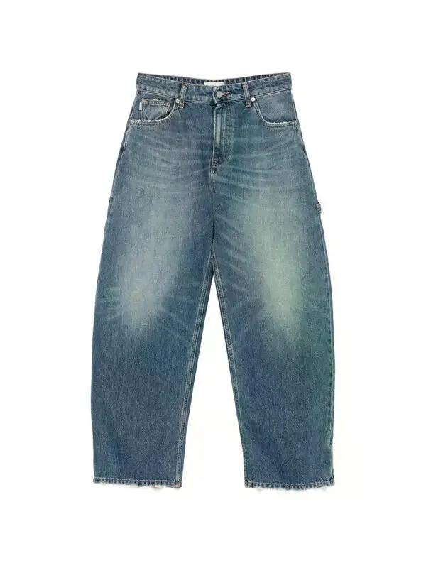 VICOLO Faded-effect Tapered Jeans - Blue