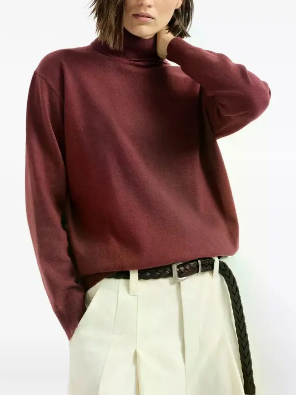 Brunello Cucinelli Cashmere Turtleneck Sweater With Monili