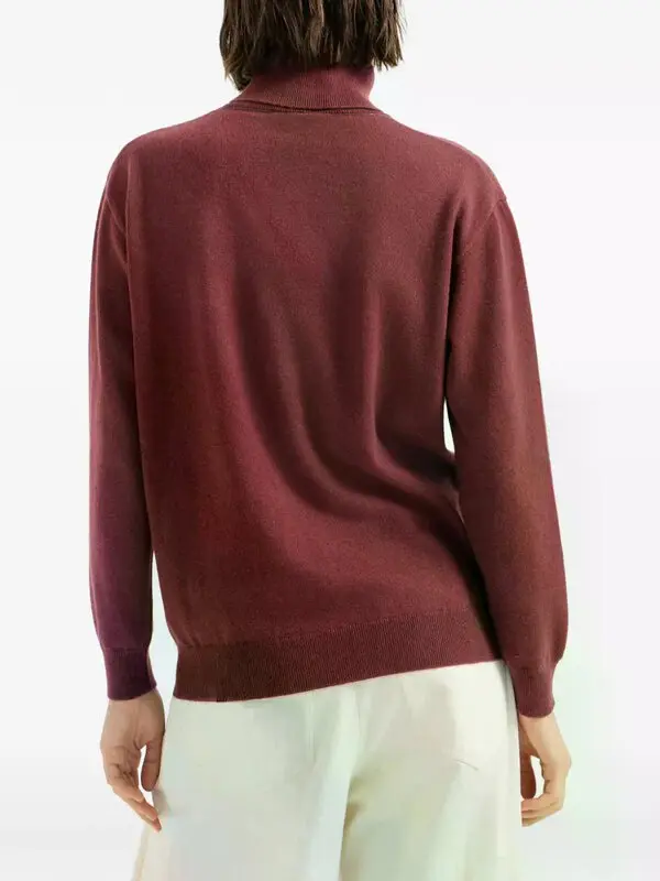 Brunello Cucinelli Cashmere Turtleneck Sweater With Monili