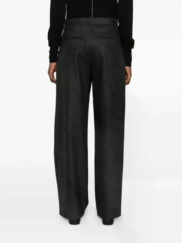 Khaite Pleated Wide-leg Trousers