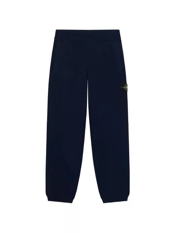 Stone Island 5200001 Strech-rws-wool Regular-fit Knit Joggers With Elastic Drawstring Waist - Blue