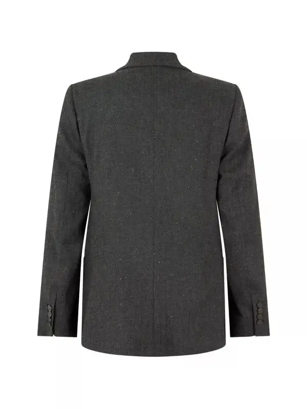 SLOWEAR Sequin-embellished Double-breasted Blazer