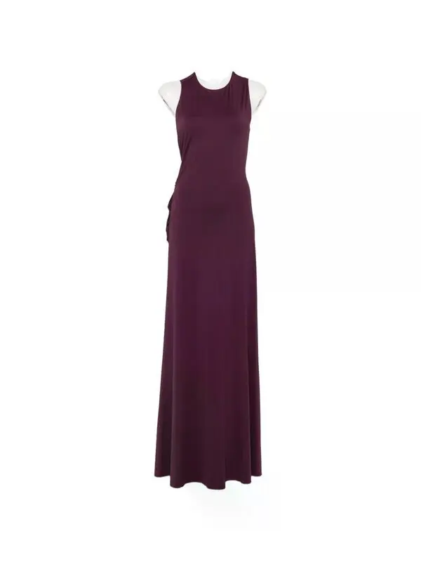 ANIYE BY Draped Open-back Maxi Dress - Red