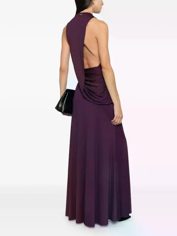 ANIYE BY Draped Open-back Maxi Dress
