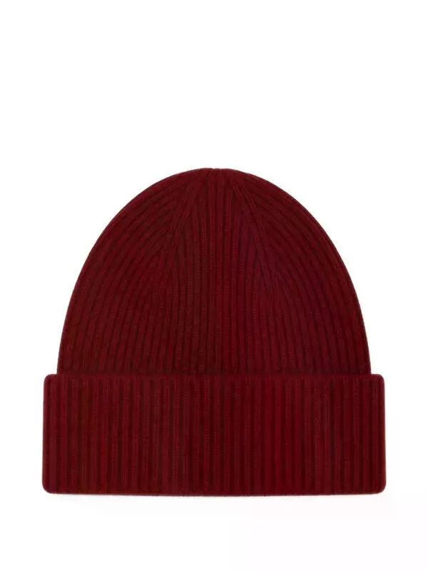 Chinti & Parker Ribbed-knit Beanie Hat - Red