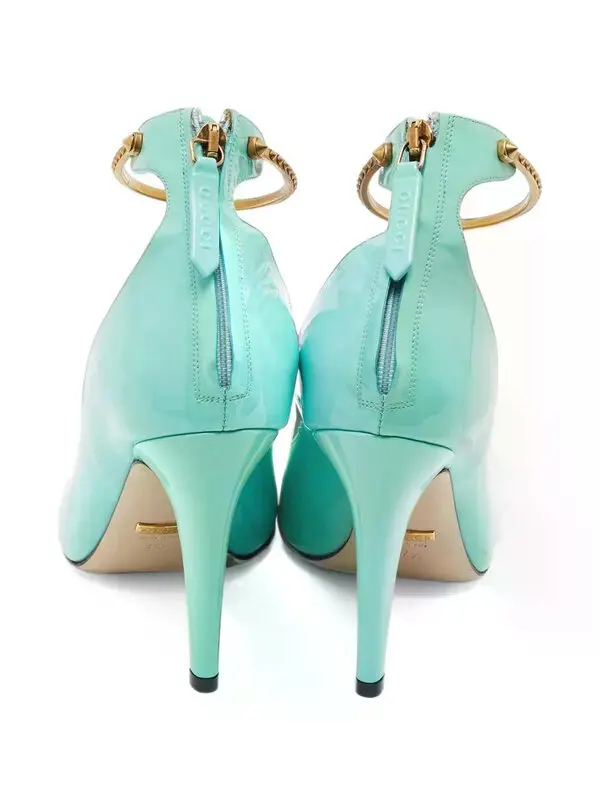 Gucci Vernice Studded Ankle-strap Pumps