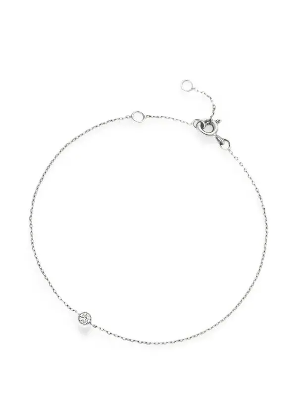 DINNY HALL Jasmine Laboratory-grown Diamond Solitaire Bracelet - Silver