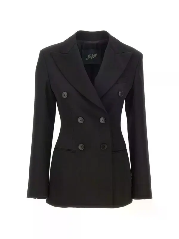 Seafarer Vanity Double-breasted Blazer - Black
