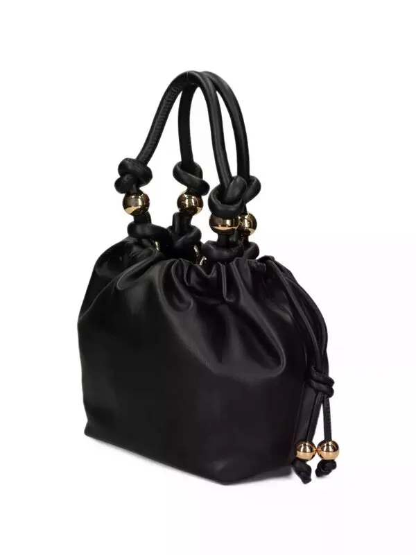 Moschino Logo-plaque Knotted Bucket Bag