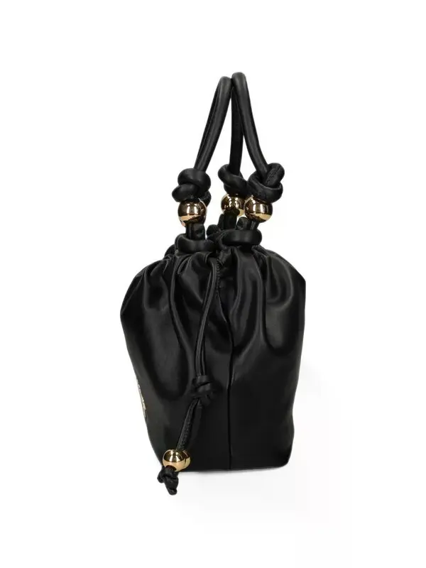 Moschino Logo-plaque Knotted Bucket Bag