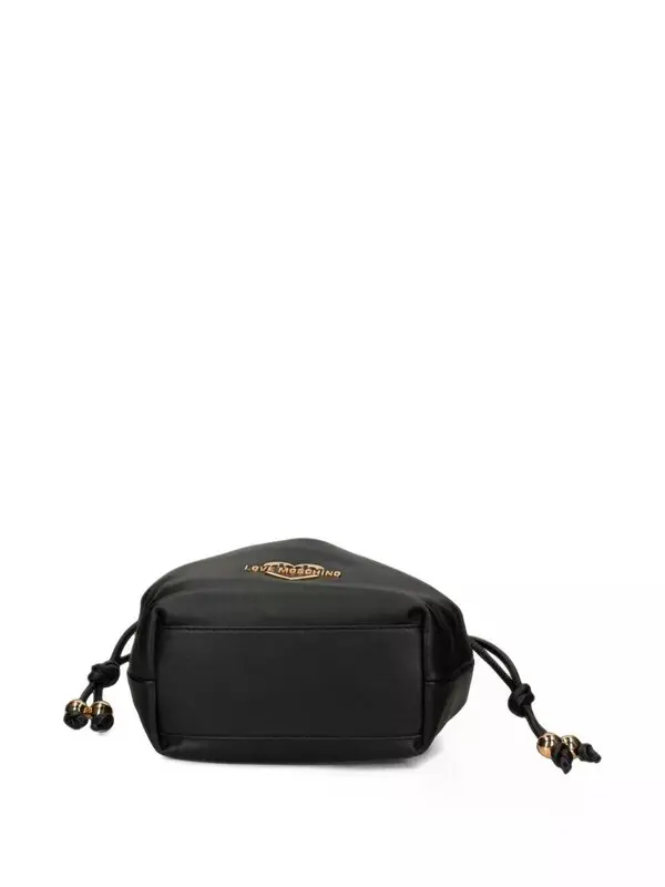 Moschino Logo-plaque Knotted Bucket Bag