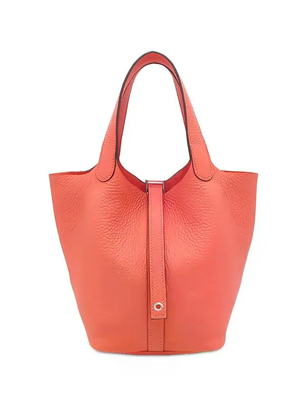 Hermès 2024 Clemence Picotin Lock 18 Handbag - Orange
