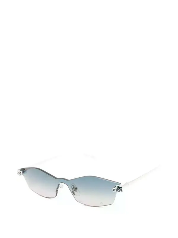 Cartier Panthère Geometric-frame Sunglasses - Silver