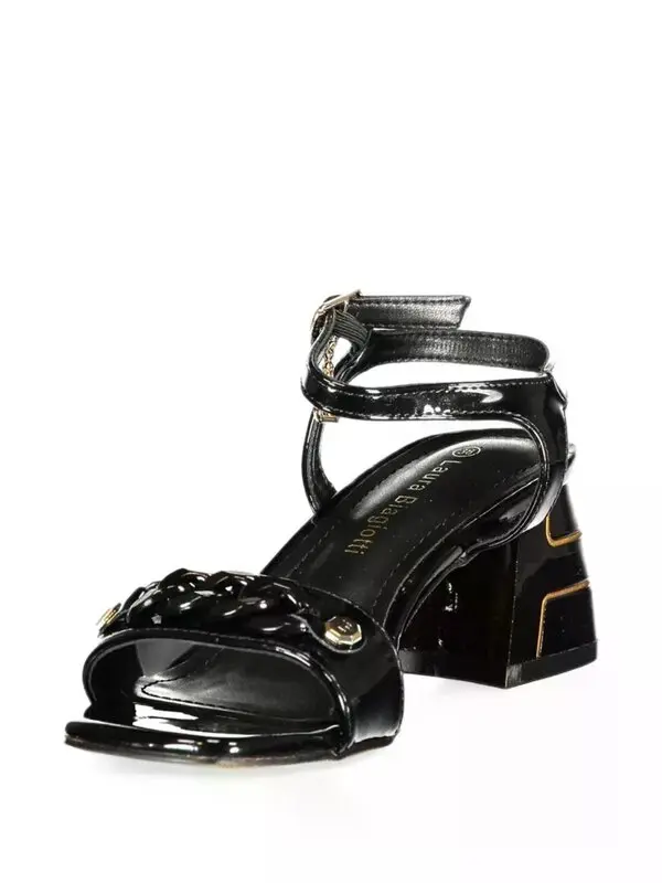 LAURA BIAGIOTTI Patent-finish Chain-link Sandals