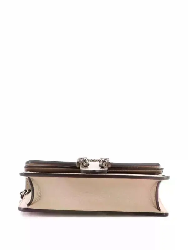 Gucci Dionysus Bag Gg Coated Canvas With Leather Super Mini Crossbody Bag