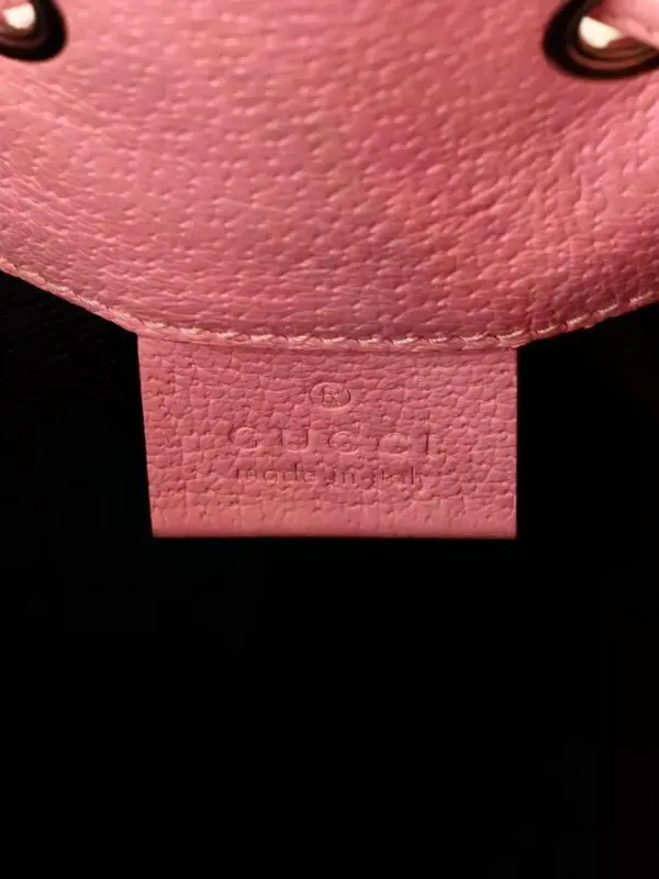 Gucci Psychedelic Print Gg Coated Canvas Medium Bucket Bag