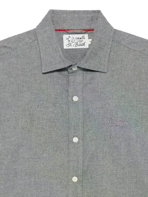 MC2 SAINT BARTH Seefeld Embroidered Flannel Shirt