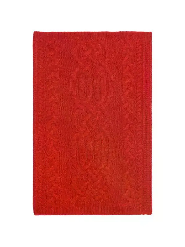 Eric Bompard Cable-knit Neck Warmer - Red