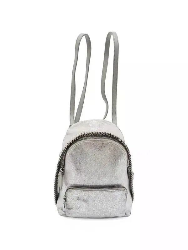 Stella McCartney Mini Falabella Chain-trim Backpack - Silver