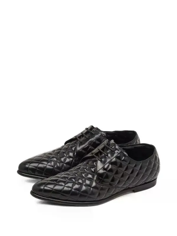 Dolce & Gabbana Quilted Lace-up Derby Shoes