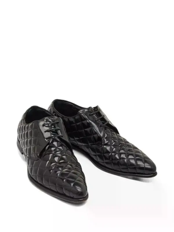 Dolce & Gabbana Quilted Lace-up Derby Shoes