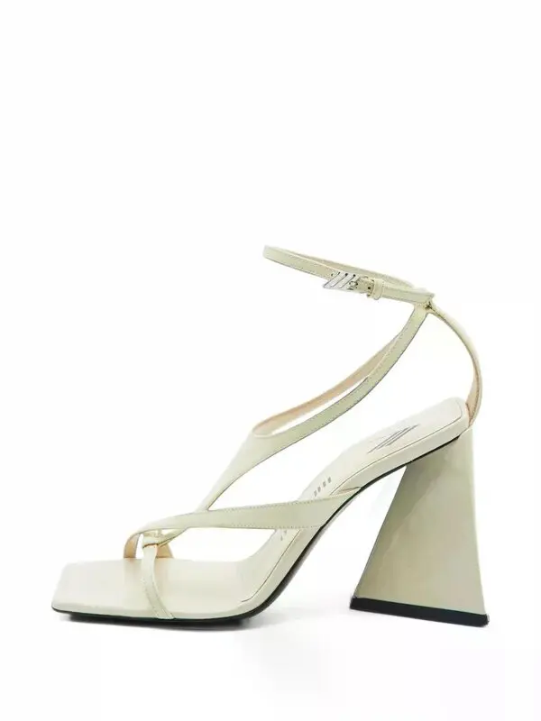 Attico Devon Ankle-strap Sandals - Neutrals