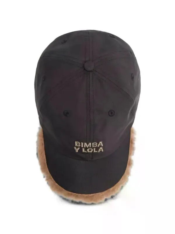 Bimba Y Lola Nylon And Fur Cap