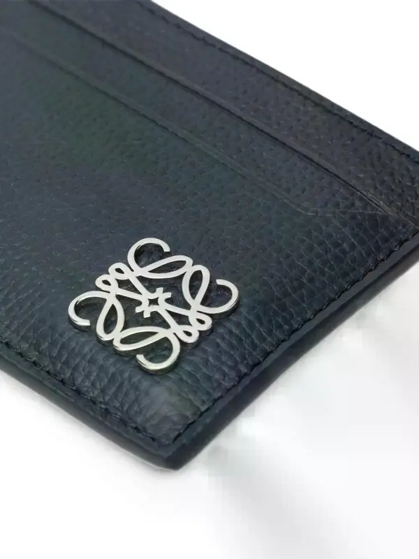 Loewe Anagram Plain Cardholder In Pebble Grained Calfskin