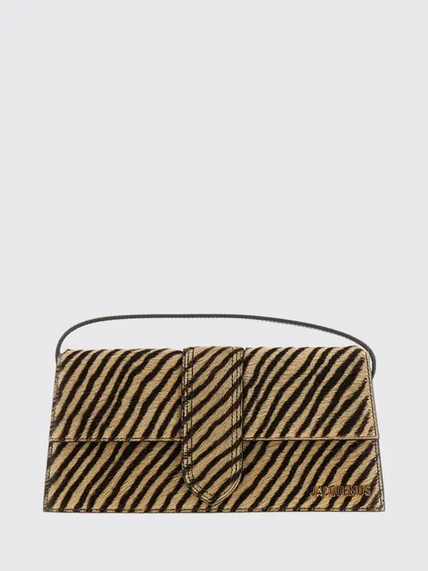 Jacquemus Le Bambino Long Zebra-print Pony-effect Leather Shoulder Bag
