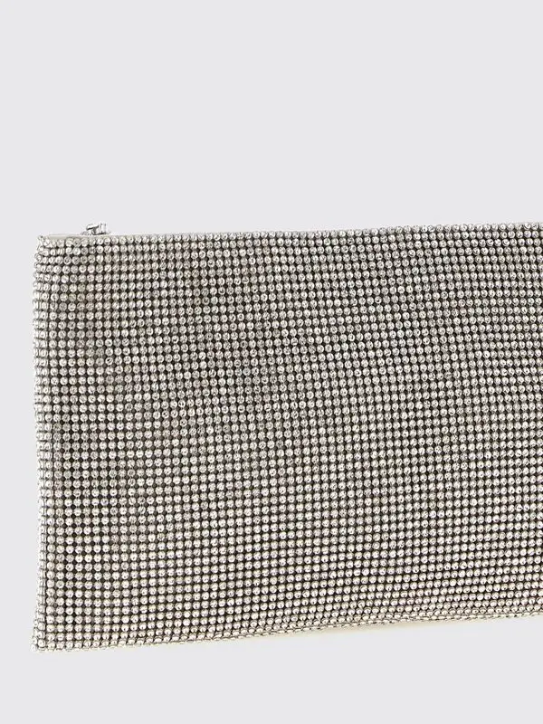 Benedetta Bruzziches Your Best Friend Rhinestone Mini Bag With Jewel Strap - Silver