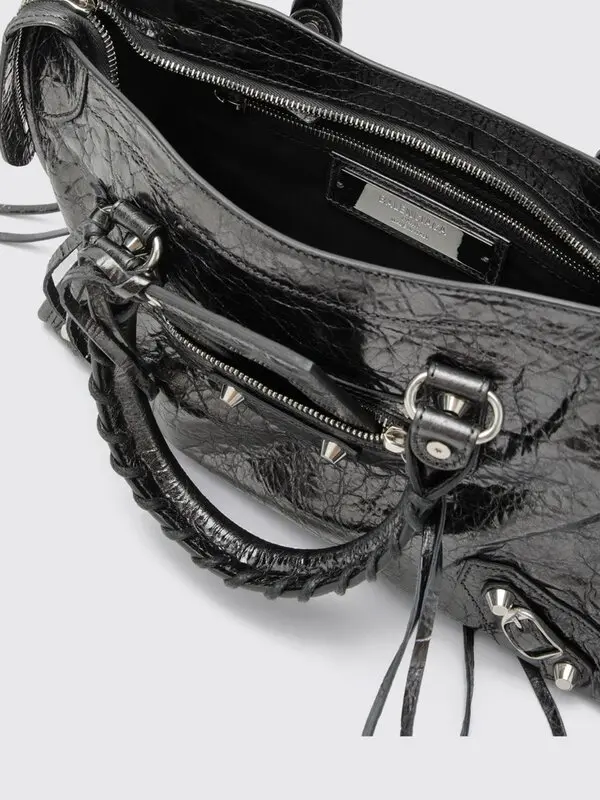 Balenciaga Small Le City Studded Arena Lambskin Handbag