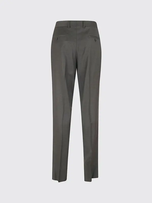 LARDINI Mid-rise Slim Fit Tailored Pants In Virgin Wool