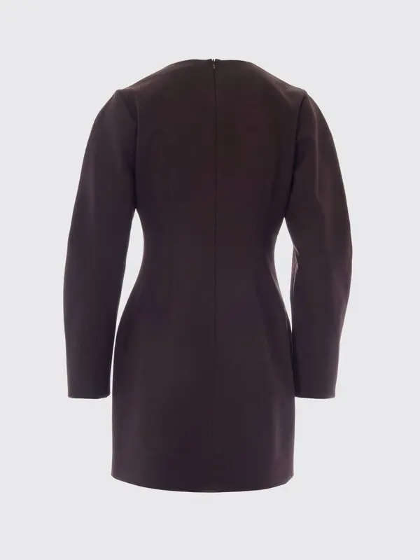PAROSH P.a.r.o.s.h. Long-sleeved Wool Mini Sheath Dress