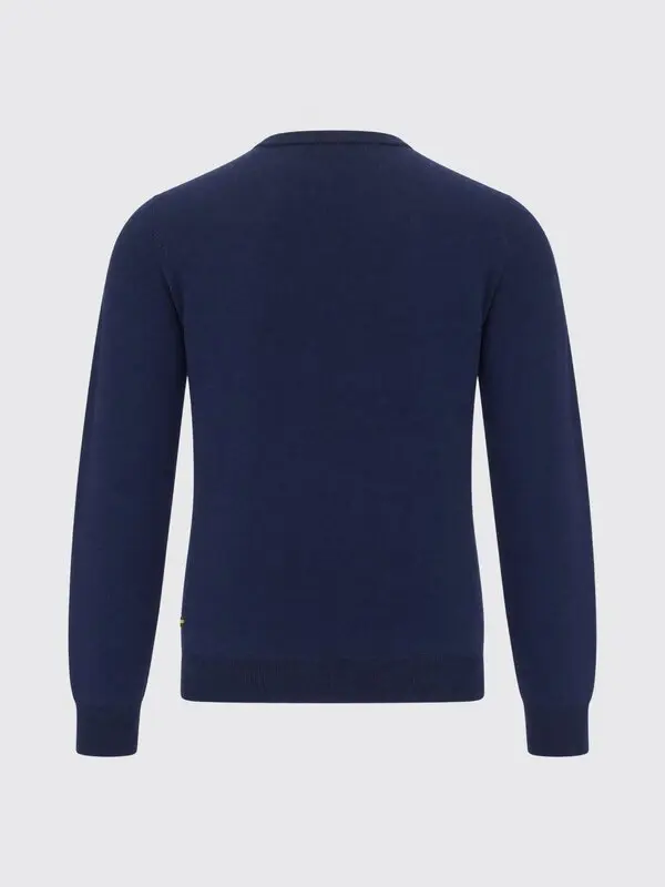 K-WAY Wool, Silk And Cashmere Blend Crewneck Sweater - Blue