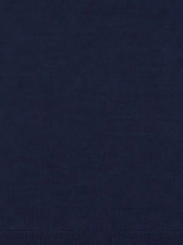 K-WAY Wool, Silk And Cashmere Blend Crewneck Sweater - Blue