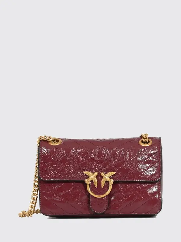 Pinko Love One Classic Mini Bag In Chevron Quilted Leather