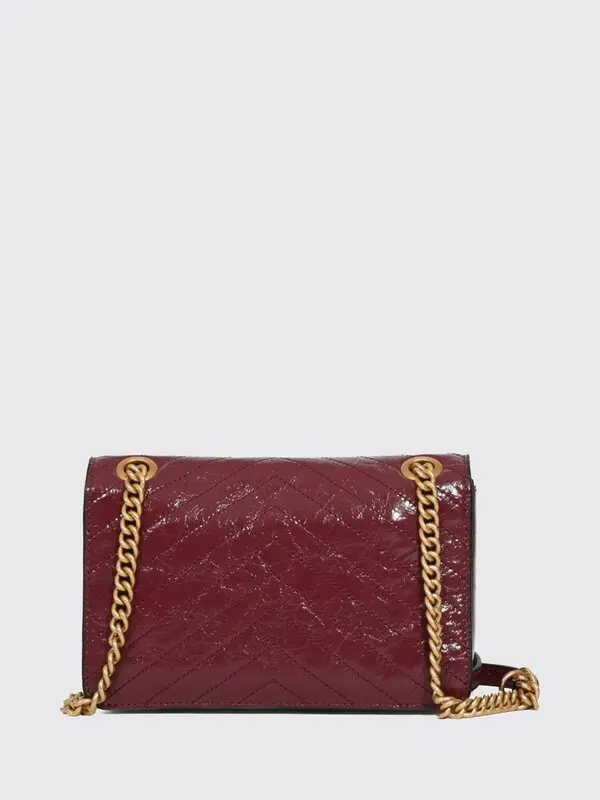 Pinko Love One Classic Mini Bag In Chevron Quilted Leather